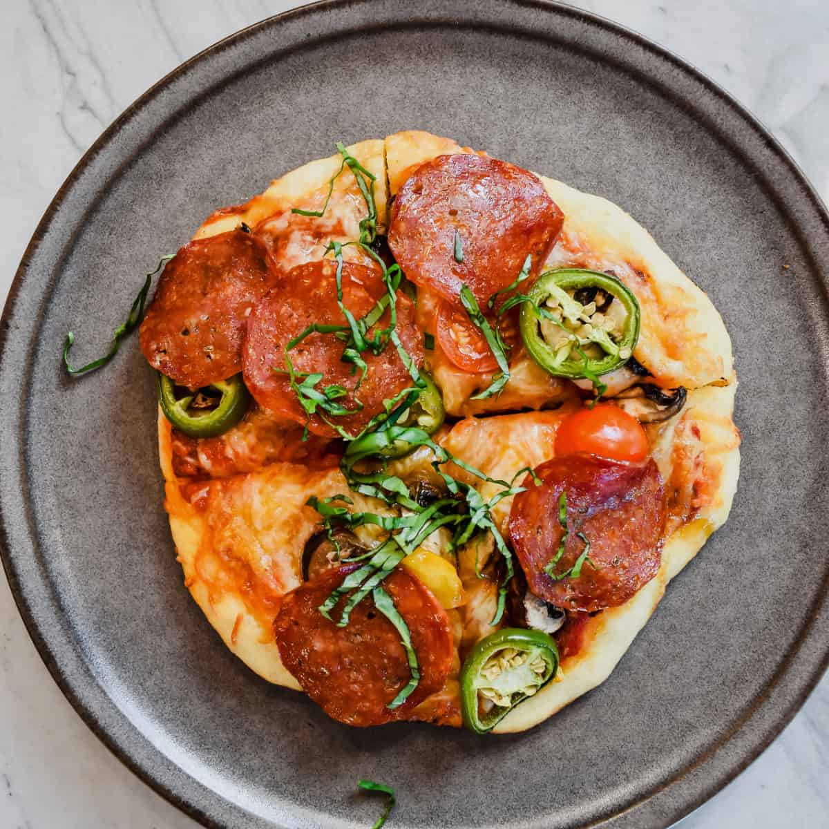 Easy Homemade Personal Pizza (High Protein) - Easy Eats Dietitian