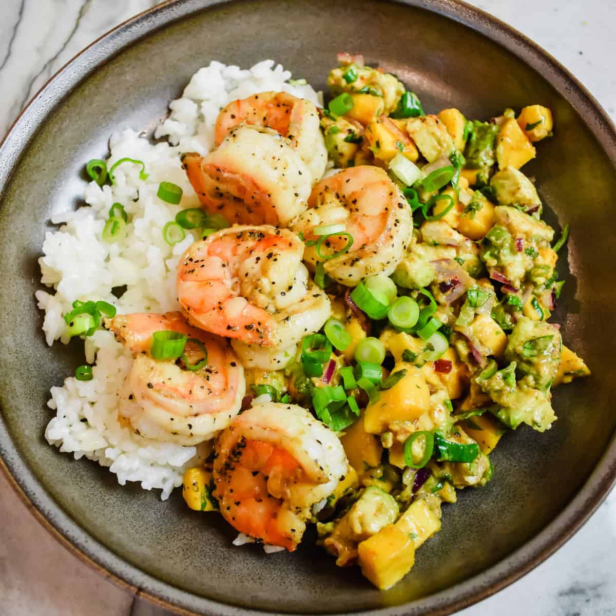 Easy 30 Minute Shrimp Rice Bowls Recipe with Mango Salsa - Easy Eats ...